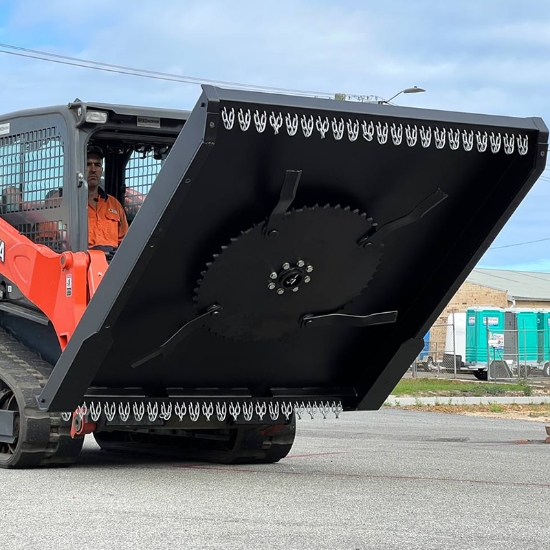 Extreme Heavy Duty Skid Steer Slasher Attachment 1800mm| Himac ...